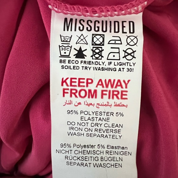 Missguided | Dresses | Missguided Petite Pink Slinky Twist Mini Dress 2 ...